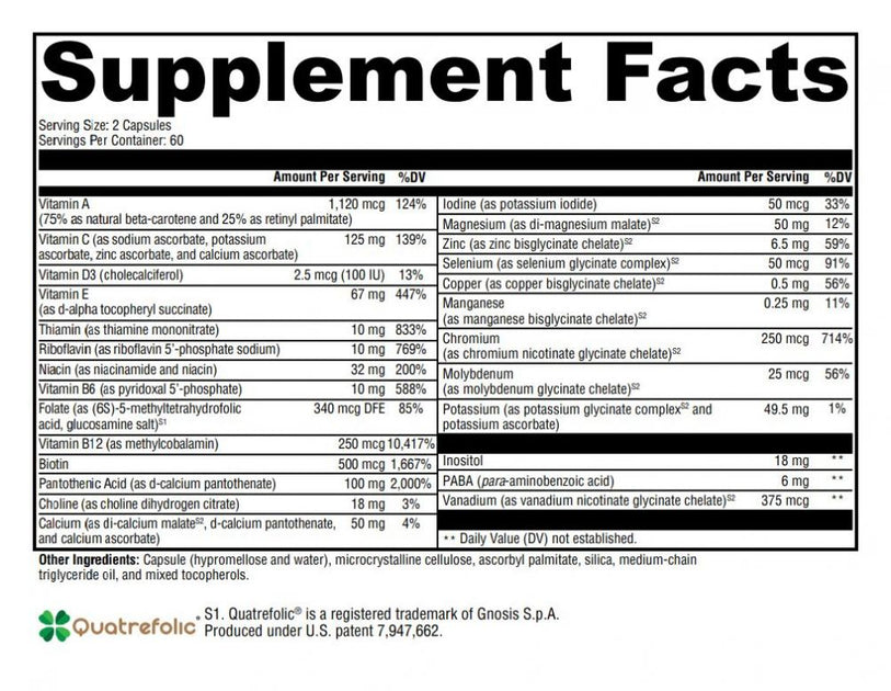 Optimal Multi Complete – 100% Nutrition