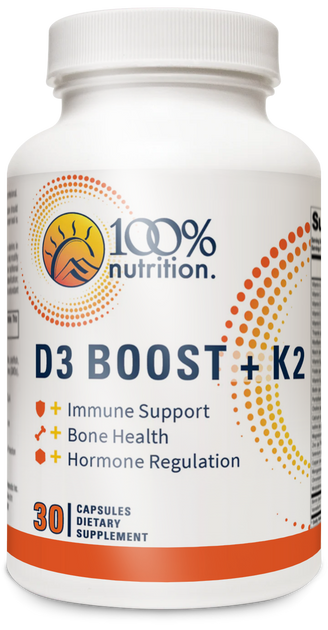D3 Boost + K2 – 100% Nutrition